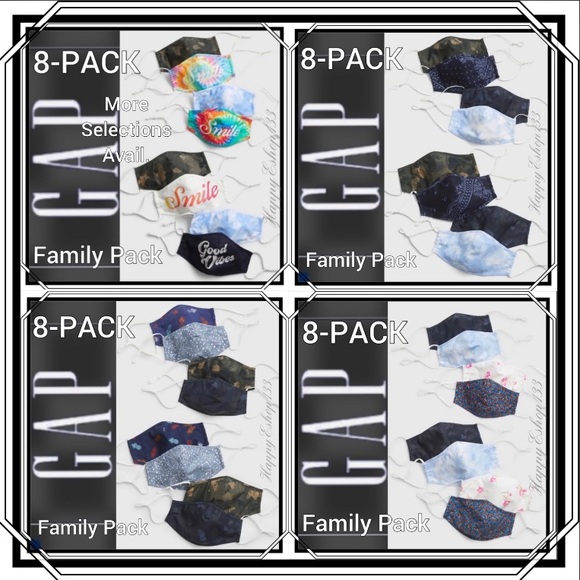 GAP | Accessories | Gap Face Masks Coverscontour 8packmixed Prints ...